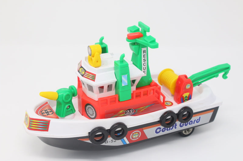 City Harbour Boat Ship Maintenance Free Pullback Friction powered Spri ...