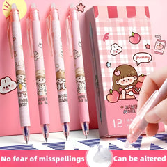 Retractable Erasable Gel Pens, 0.5 mm Fine Point Smooth Writing Eraser ...